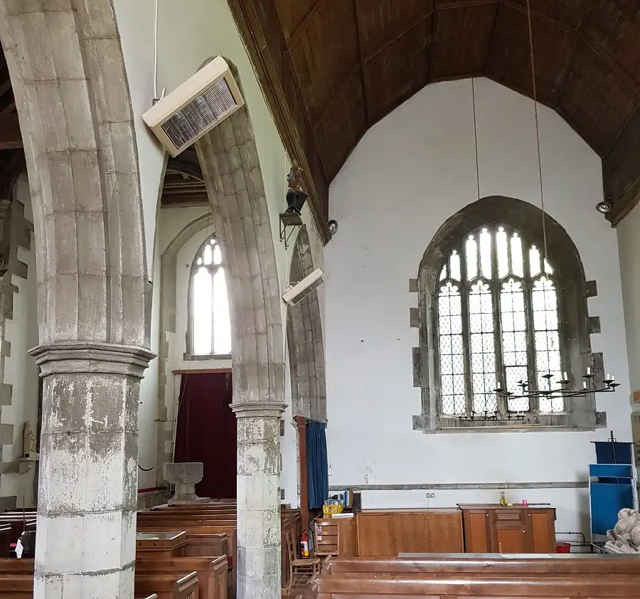 Pew Heaters and Quartz Halogen Heaters Installed in St James Church in ...