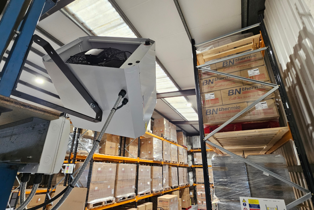 Industrial Fan Heaters Installed at BN Thermic Warehouse, West Sussex