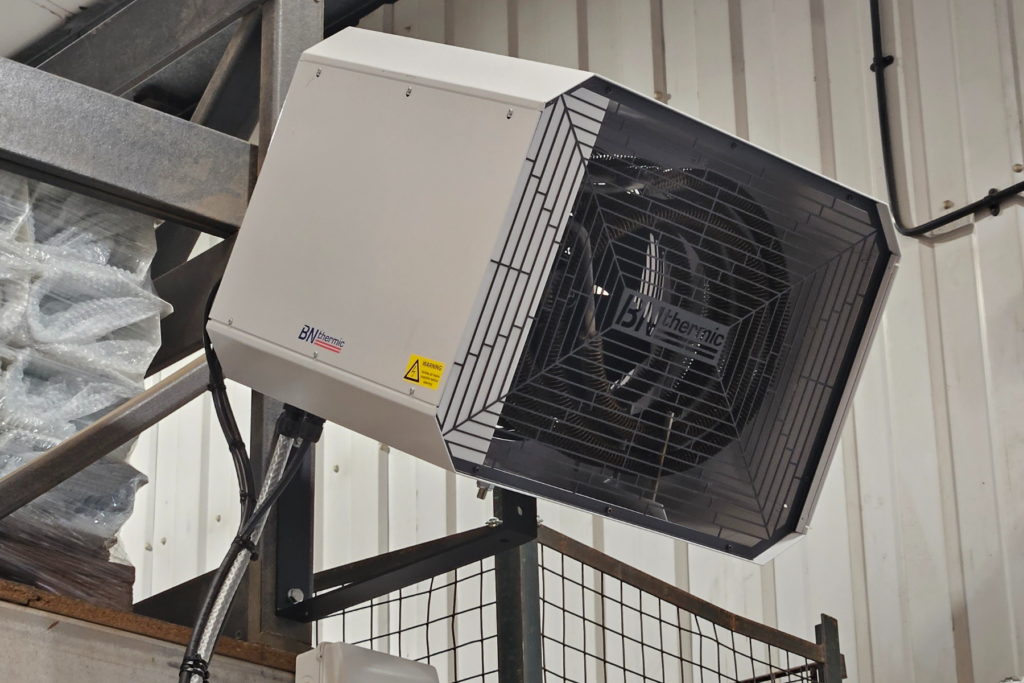 Industrial Fan Heaters Installed at BN Thermic Warehouse, West Sussex